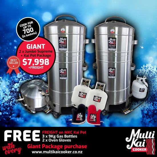 GIANT 2 x 8 Basket Jumbo Supreme + MKC Kai Pot Package (up to 2 weeks ...